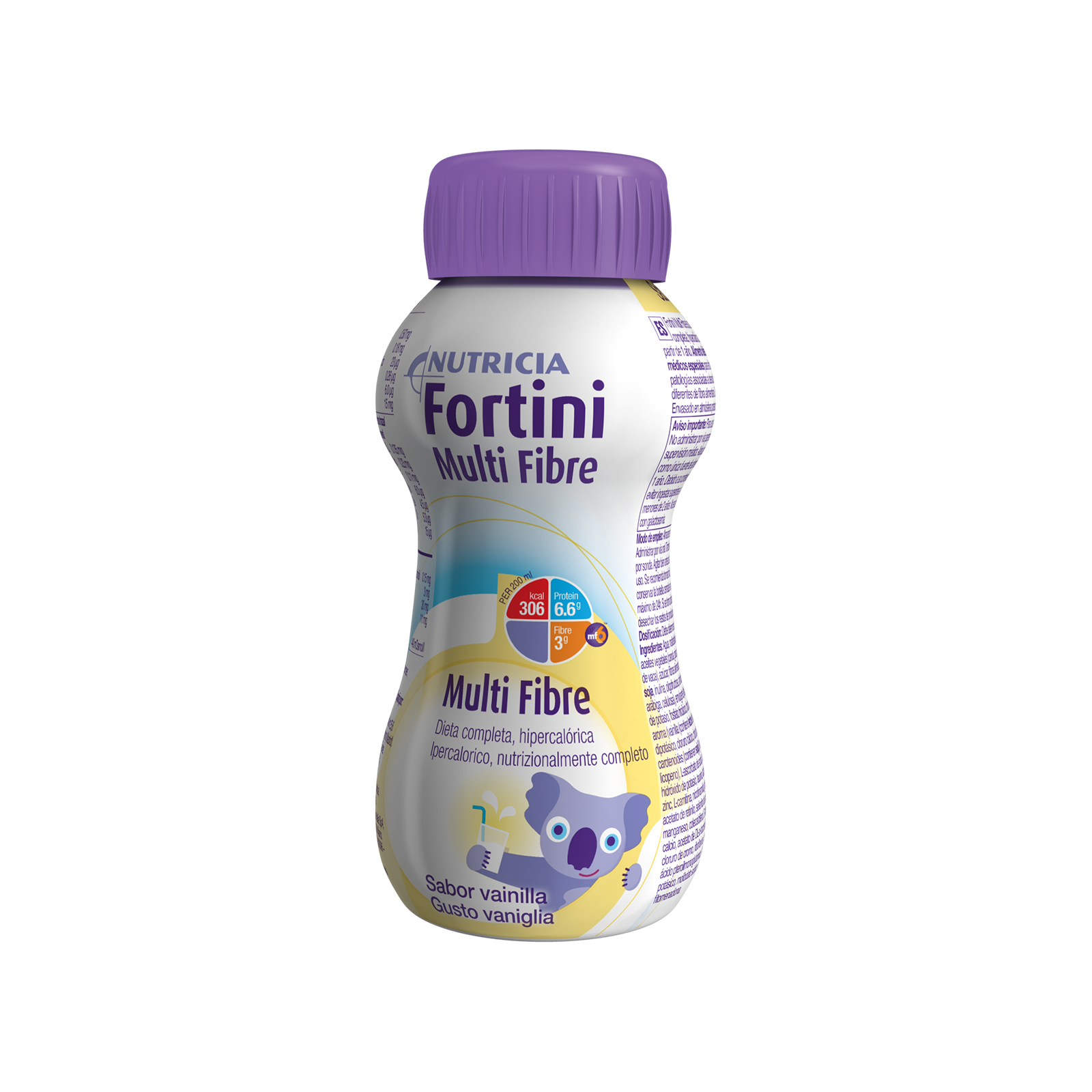 FORTINI MULTIFIBRE Vaniglia 4x200ml | Direct Nutricia