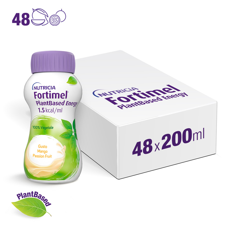 FORTIMEL PLANT BASED ENERGY Mango 48x200ml | Direct Nutricia
