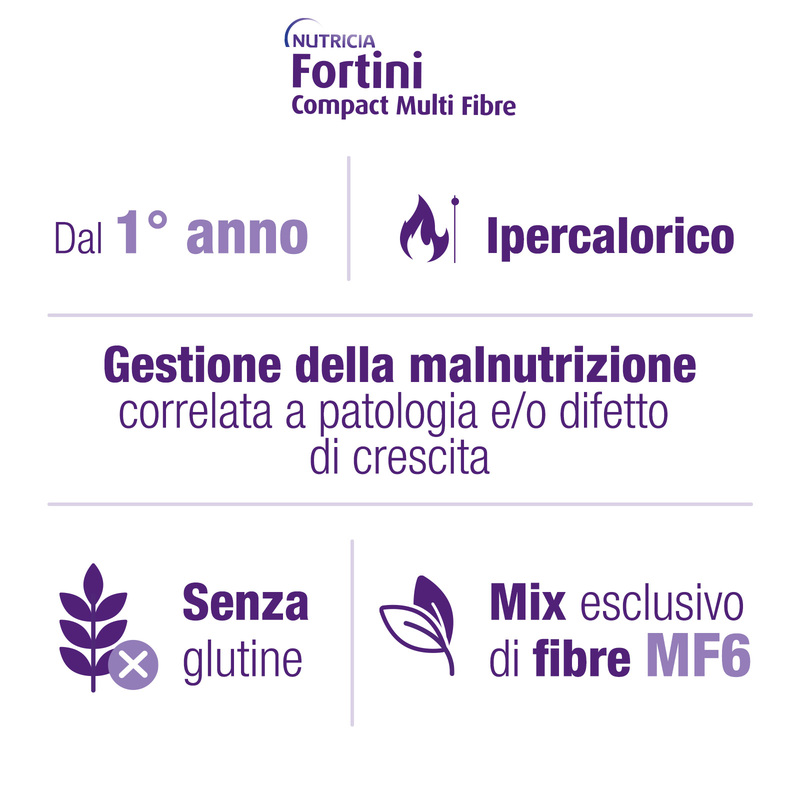 FORTINI COMPACT MULTIFIBRE Neutro 24x125ml |Direct Nutricia
