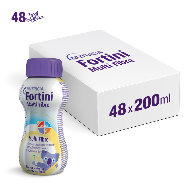 FORTINI MULTIFIBRE Vaniglia 48x200ml | Direct Nutricia