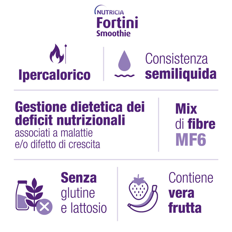 FORTINI SMOOTHIE MF Frutti Gialli 4x200ml | Direct Nutricia