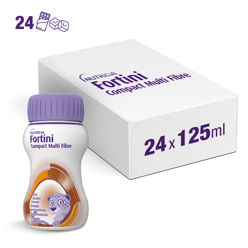 FORTINI COMPACT MULTIFIBRE Cioccolato 24x125ml |Direct Nutricia