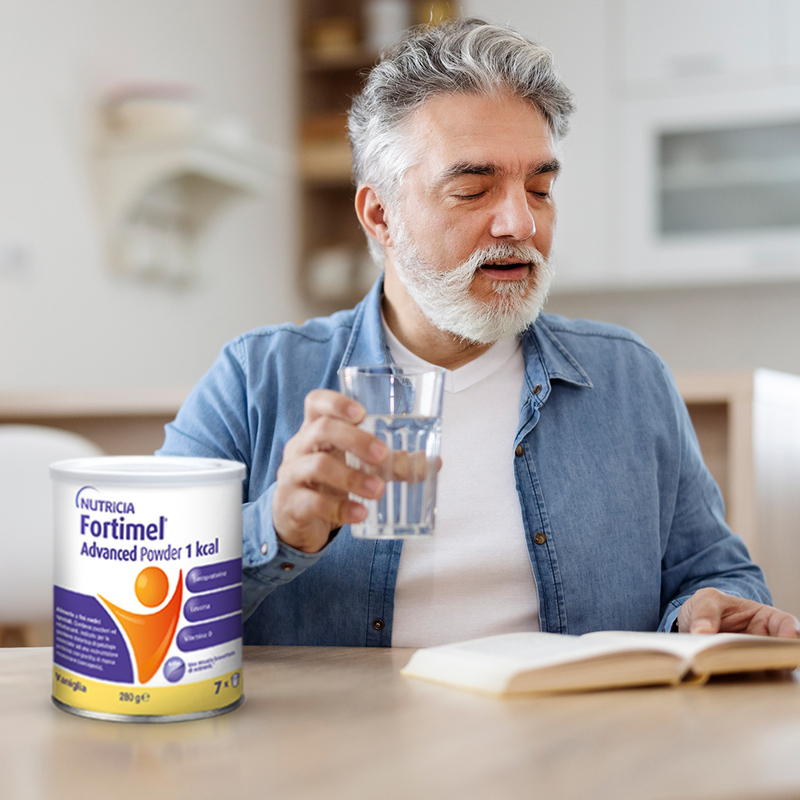 FORTIMEL ADVANCED POWDER Fragola 4x280g | Direct Nutricia 4 Barattoli ...