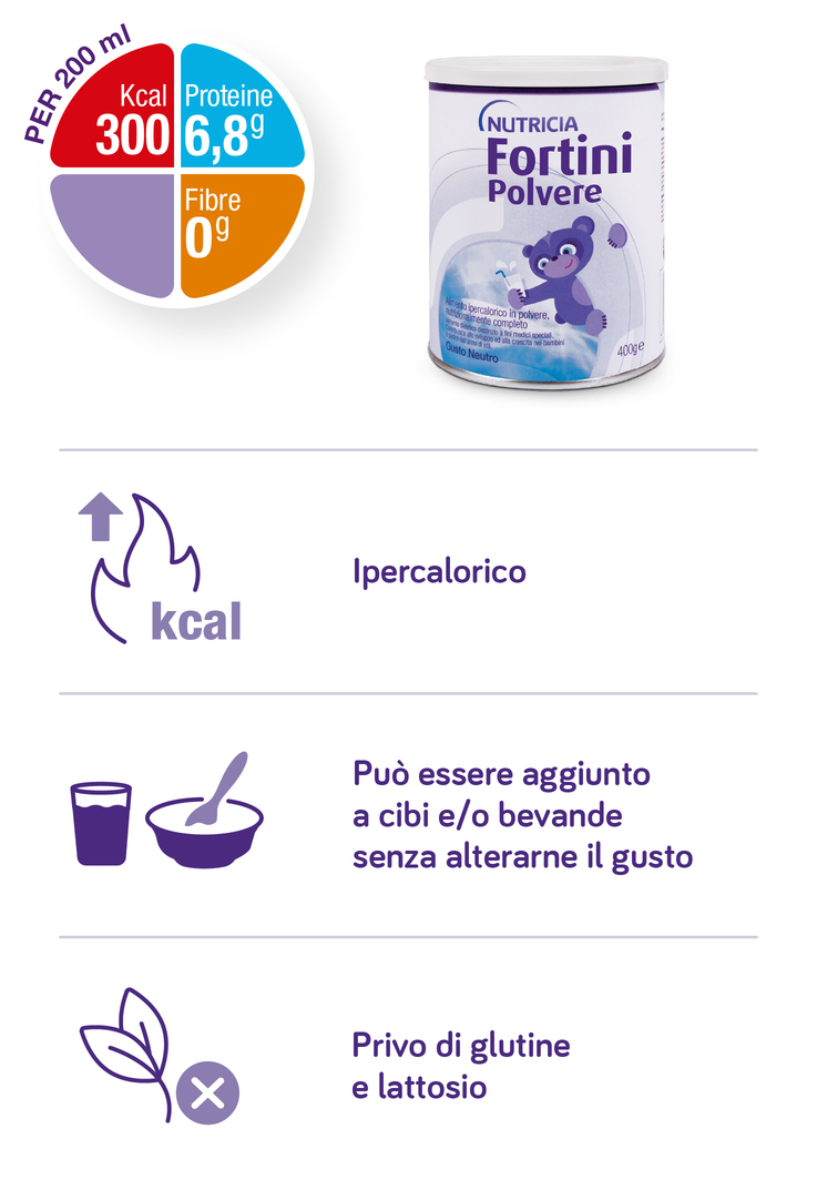 FORTINI POLVERE Neutro 1x400g | Direct Nutricia