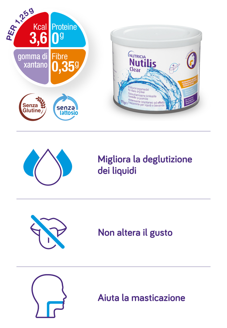 NUTILIS CLEAR, Polvere Addensante 175g | Direct Nutricia